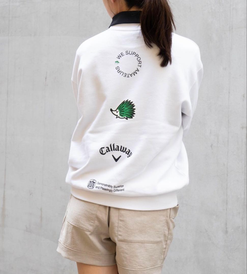 マーカー付・CLUBHAUS × CALLAWAY スウェットシャツ　Lサイズ