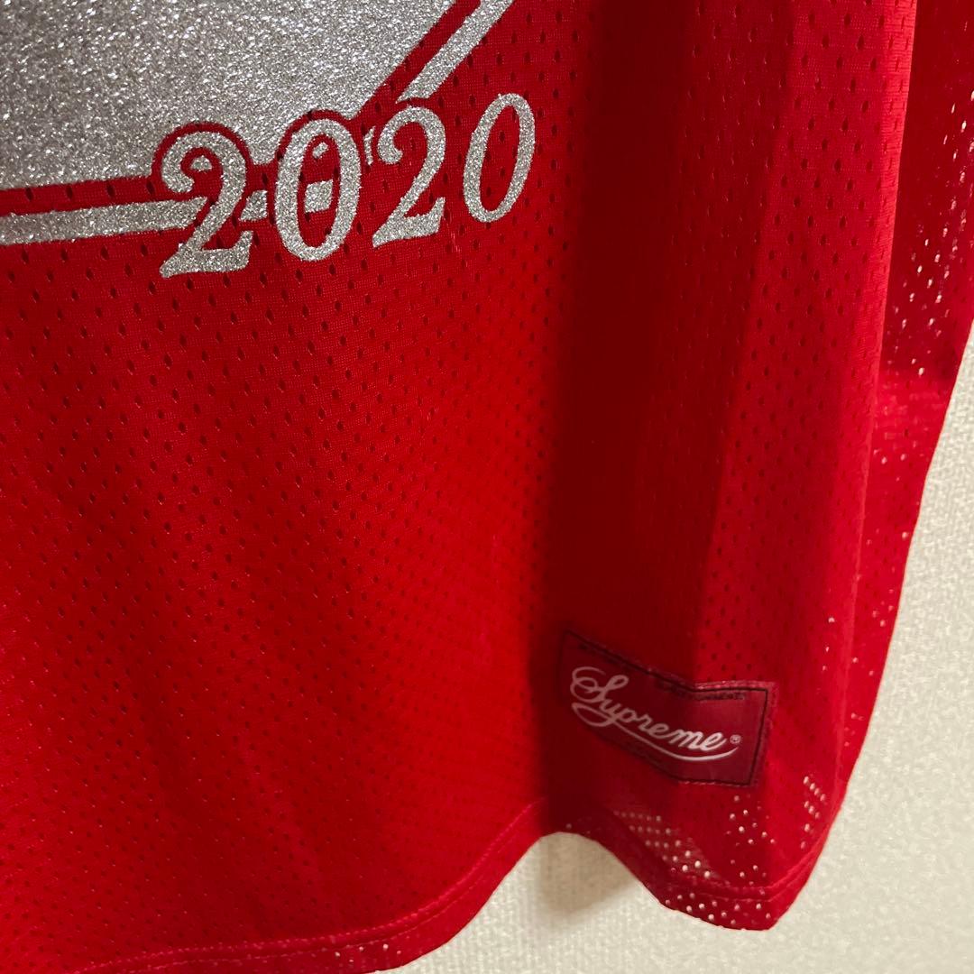 Supreme 2020 メッシュシャツ S 赤