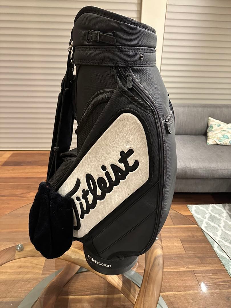 ココTitleist キャディバッグ ブラック/ホワイト