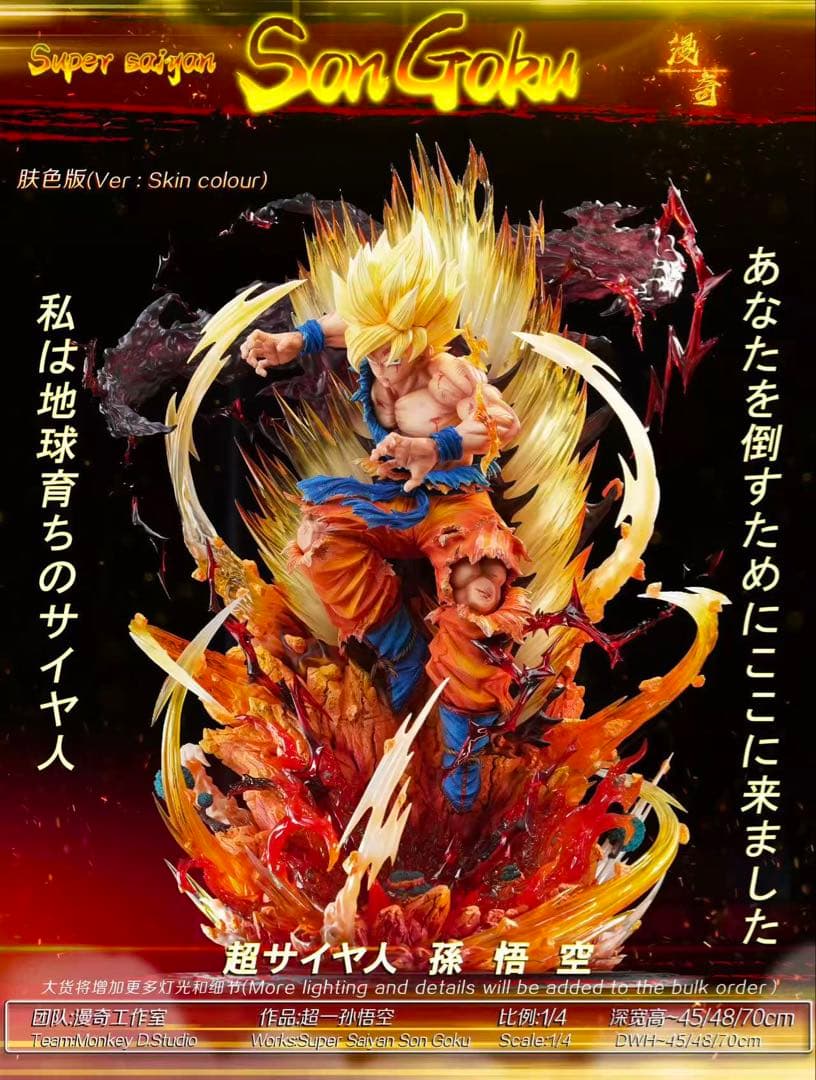 ドラゴンボール 孫悟空 ガレキ ガレージキット スタチューX③⑦⑦