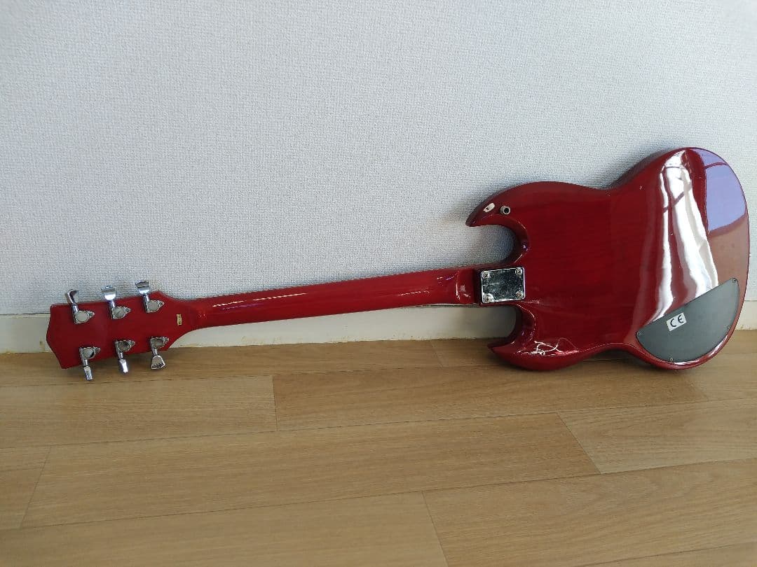 中古 Legend エレキギター 赤 ソフトケース付き