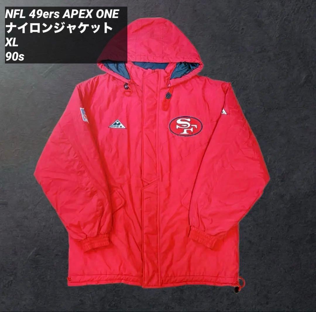 希少　NFL 49ers APEX ONE ナイロンジャケット L XL 90s