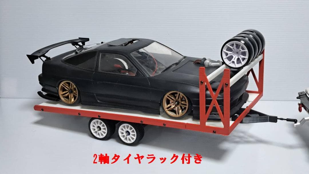 1/10　ラジコン用　車載牽引トレーラー　ローダー　ドリフト　クローラー