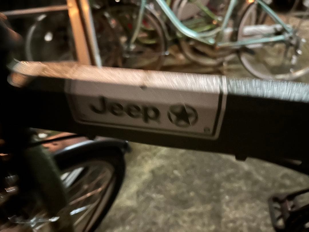 Jeep 折りたたみ自転車 バスケット付き