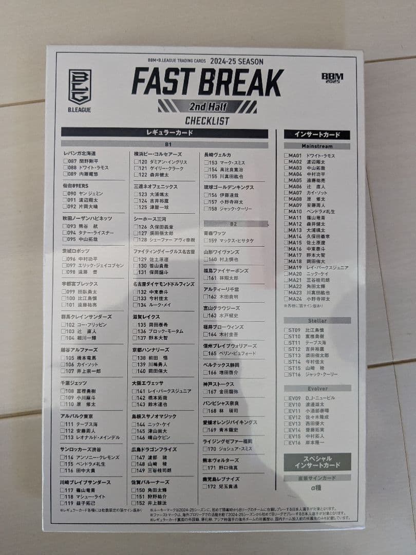2024-25BリーグFAST BREAK 2nd Half 千葉ジェッツ