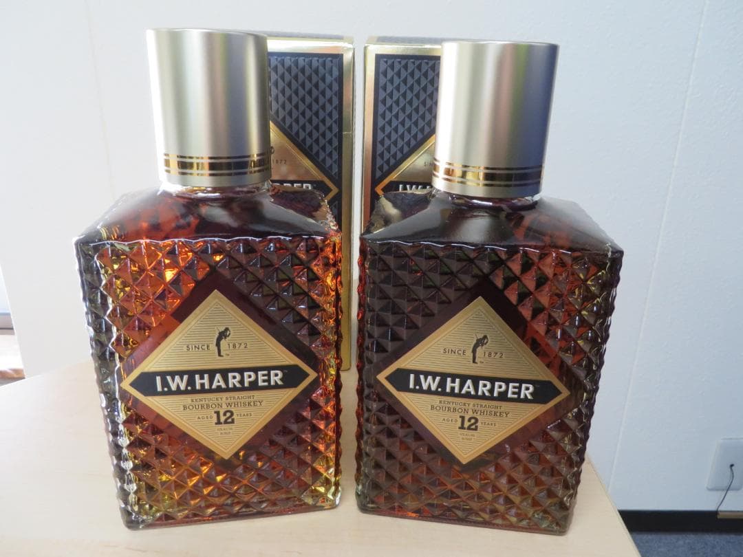 I.W. HARPER 12年 バーボンウイスキー2本セット箱入り未開栓
