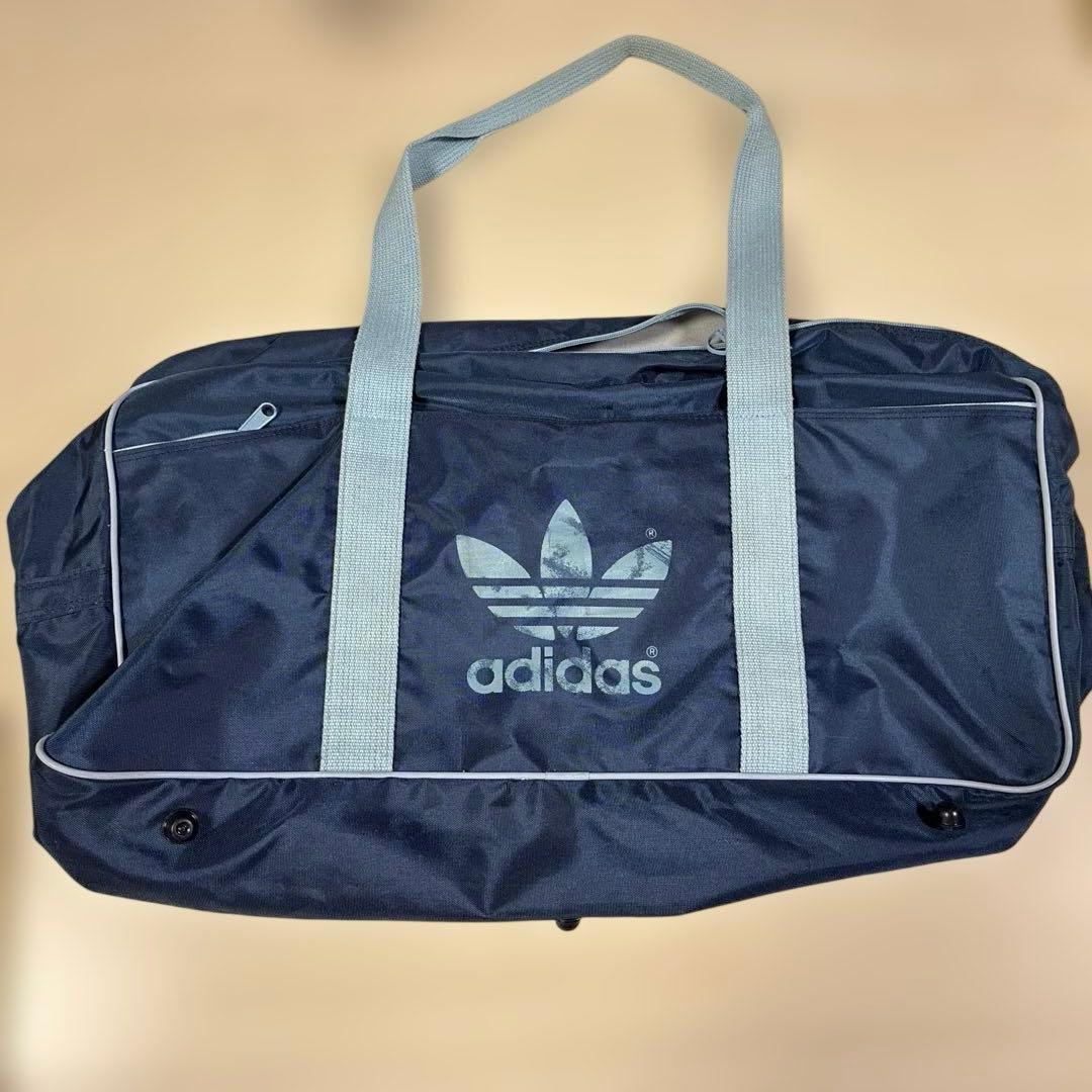 【希少】adidas ビンテージ　ボストンバック　スクールバック80s