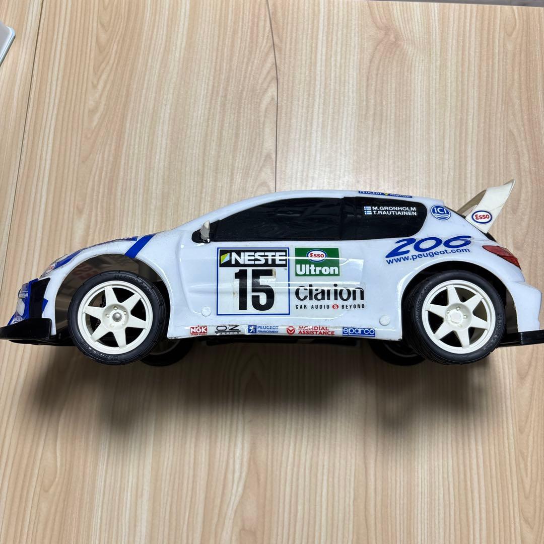 【送料込】プジョー ラジコン PEUGEOT 206 WRC 1/10