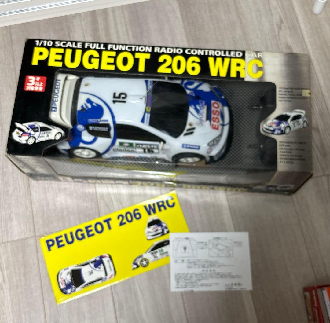 【送料込】プジョー ラジコン PEUGEOT 206 WRC 1/10