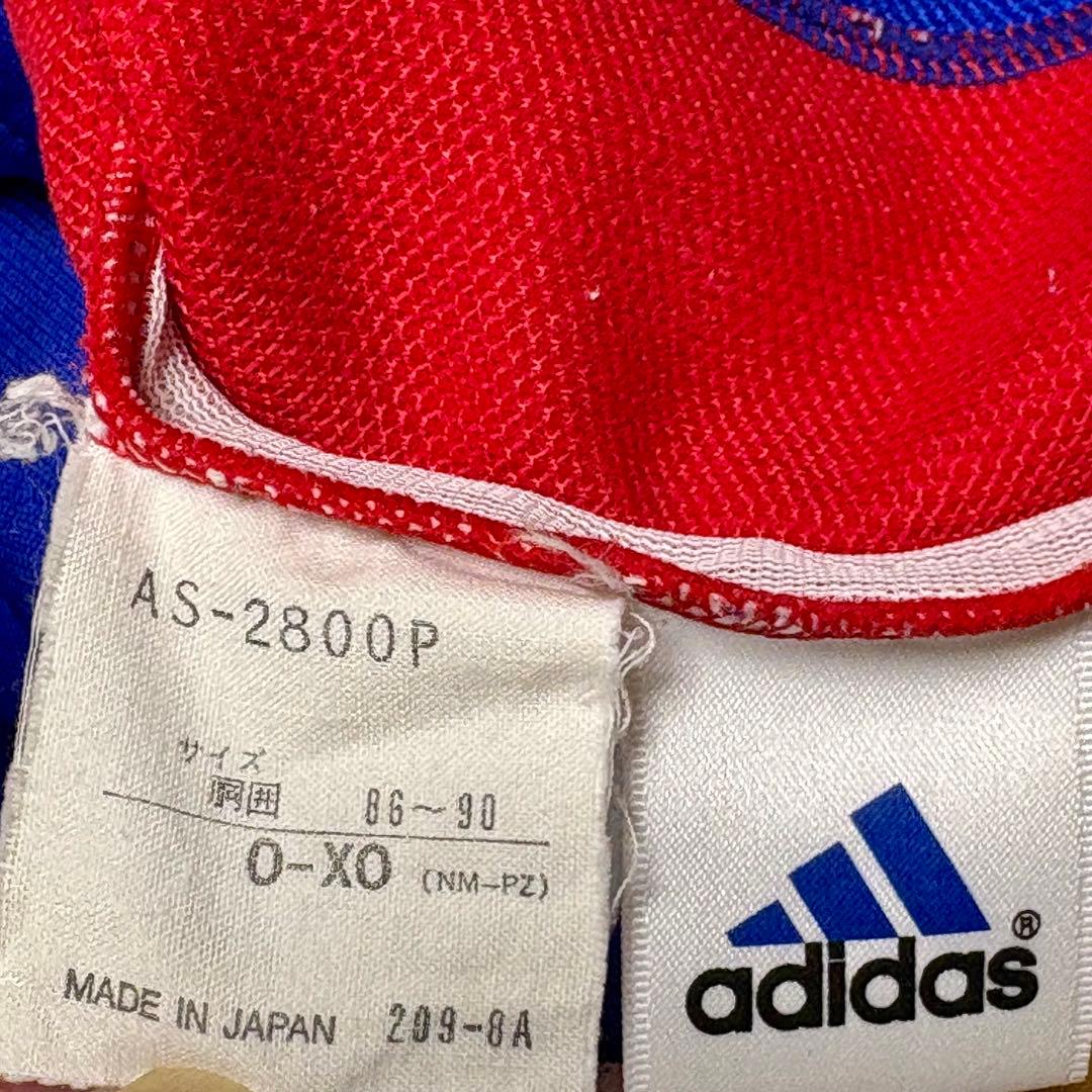 90's adidas ジャージ 青赤白トリコロールストライプ上下セット
