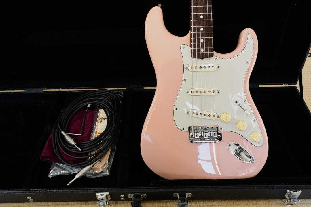 希少_Fender Mexico Stratocaster shell pink