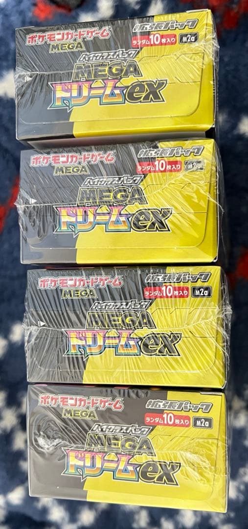 ポケモンカード MEGAドリームex 4BOX シュリンク付き　新品　未開封