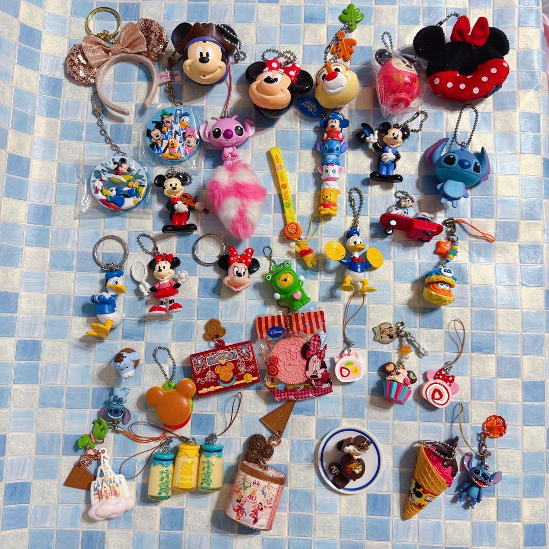 ディズニーキャラクター キーホルダー ストラップ　37点セット