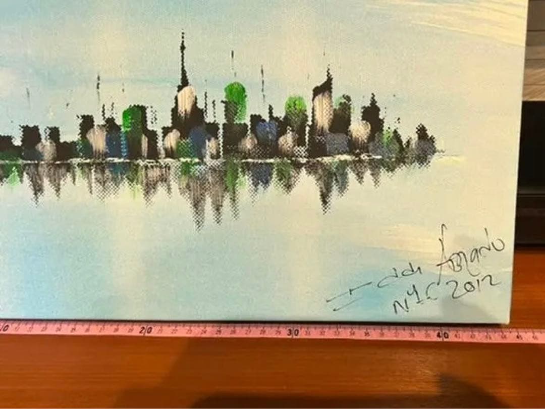絵画⑤ ニューヨーク　New York マンハッタン　風景画　油絵　2012