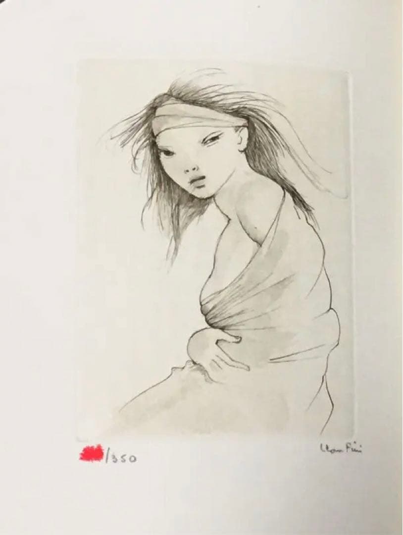 ⭕️レオノール・フィニー　銅版画2葉　サイン　『円形劇場から』辻邦生定価8万5千円