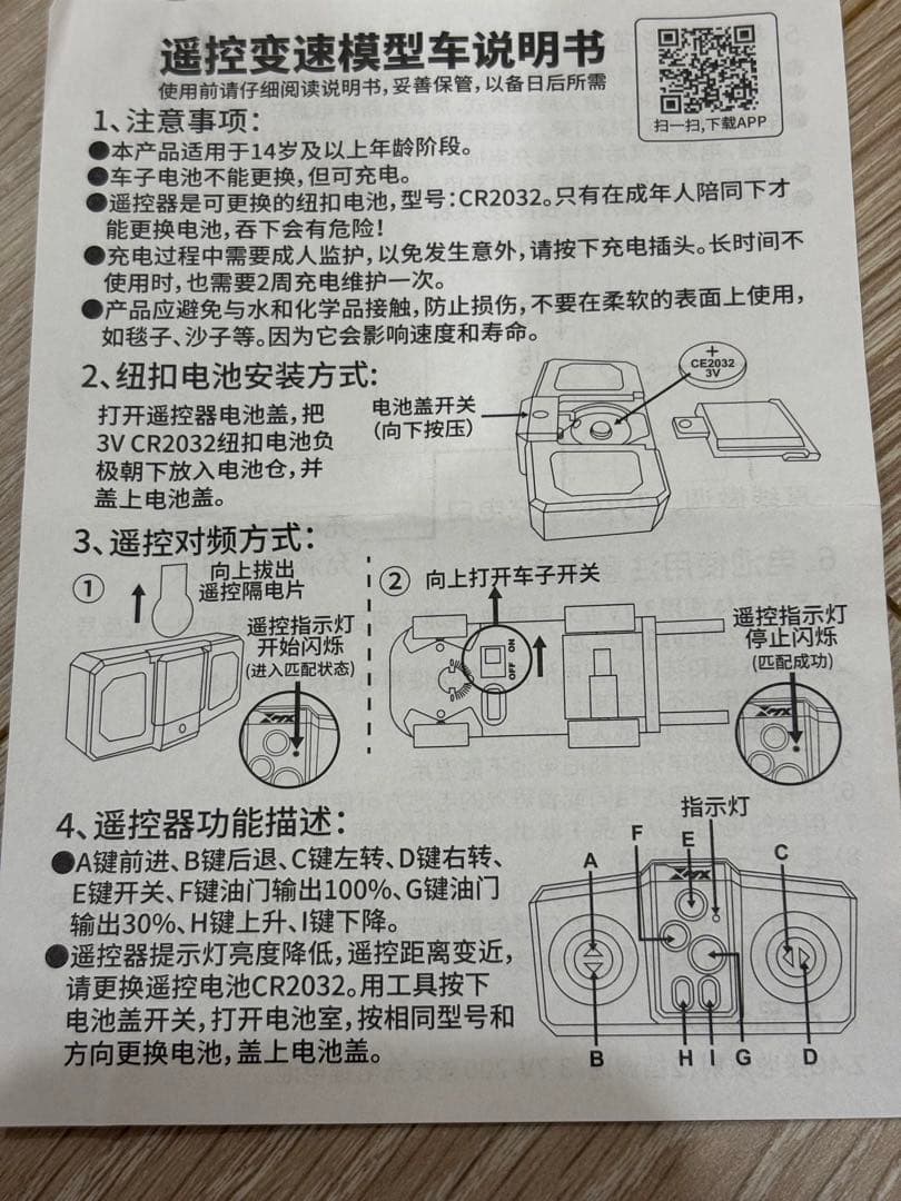 1/64スケール フォークリフト 無線リモコン アーム操作可 トイラジコン ミニ