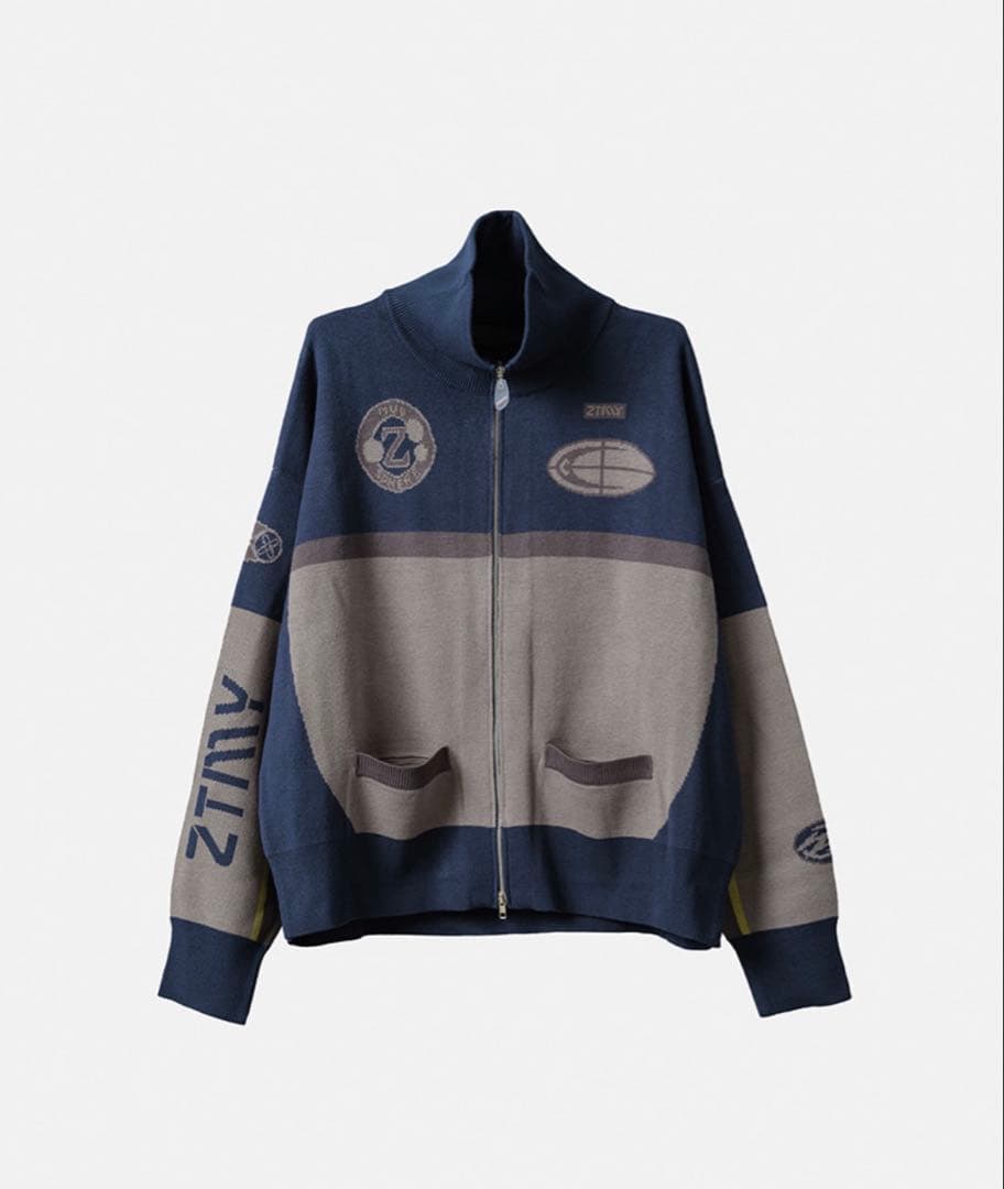 説明必読　ずとまよ　M Full Zip Knit Jersey (Navy)