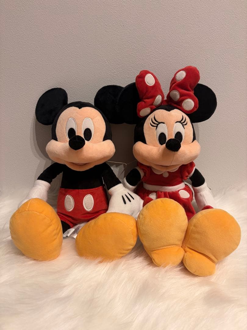 【激レア】WDWオリジナル　ミッキー・ミニー ぬいぐるみセット 約30cm