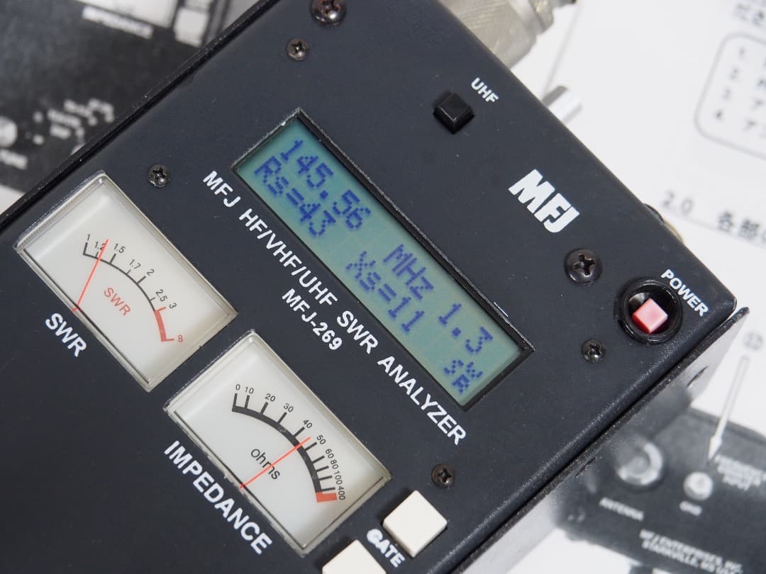 ◼︎動作確認 MFJ-269 1.8 ～ 470MHz アンテナ アナライザ
