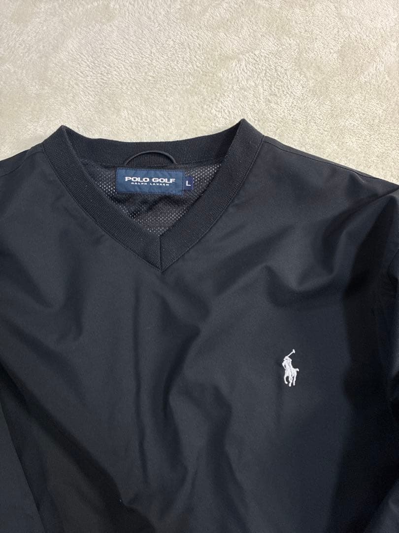 【美品】90s POLO GOLF Vネック ウォームアッププルオーバー L