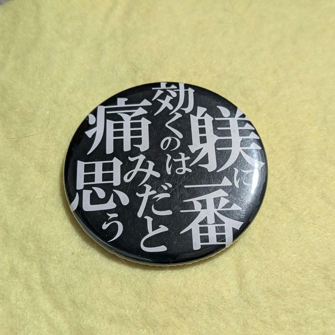 進撃の巨人 名言 缶バッジ リヴァイ 躾に一番効くのは痛みだと思う