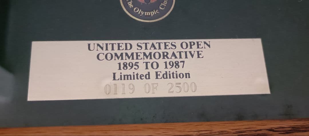 1895 to1987 U.S. OPEN 全米オープン　ゴルフマーカー　ゴルフ