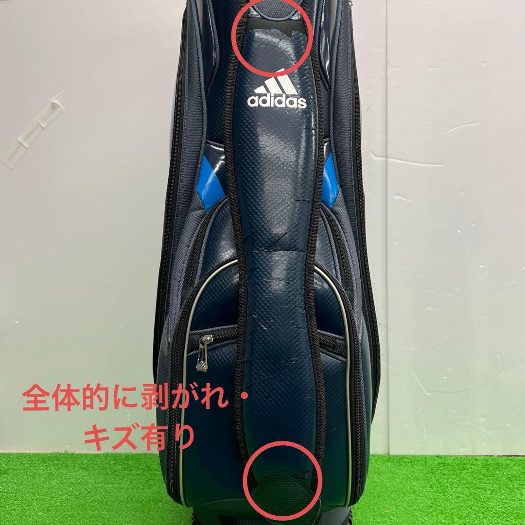 アディダス adidas ゴルフバッグ　8インチ　ブルー　メンズ　中古品