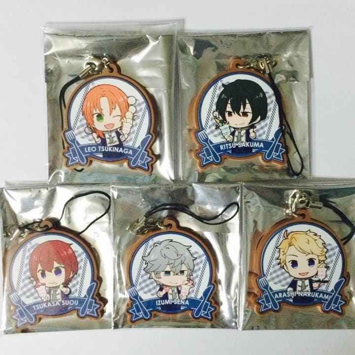 新品★あんスタ★アニカフェ★Knights★ラバーチャーム★5点セット