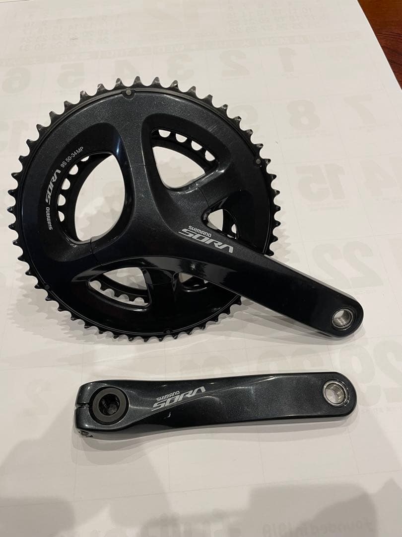 SHIMANO SORA クランクセット ブラック
