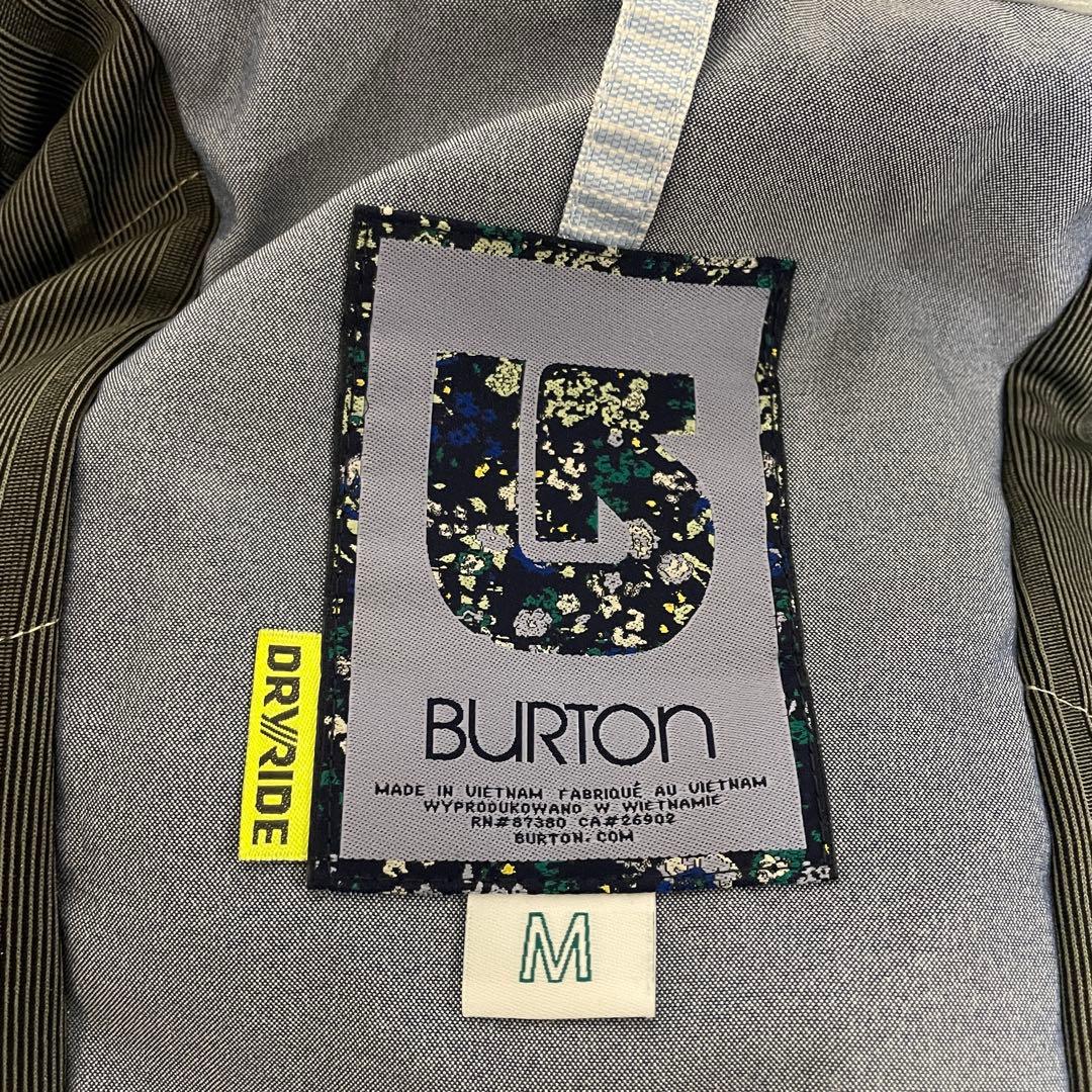 Burtonバートンスキーウェアスノーボードジャケットパーカーフード紺ネイビー白