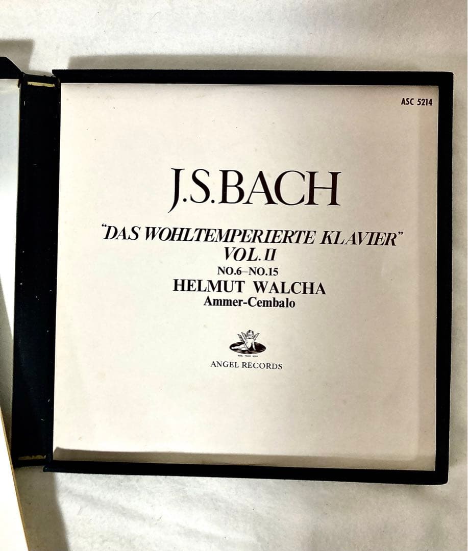 バッハ 平均律クラヴィーア全曲集 東芝 LP レコード 原音 1963年