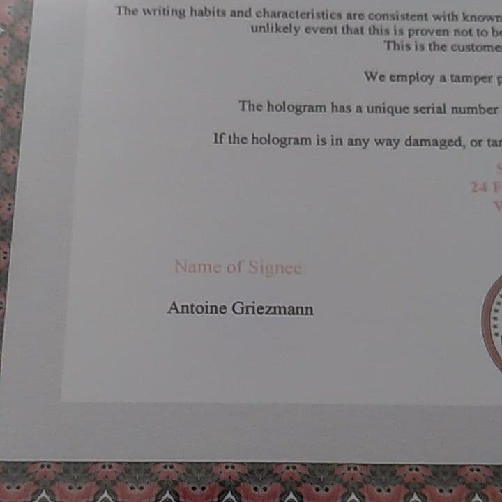 アントワーヌ・グリーズマン(アトレティコ・マドリード)直筆サイン入フォト証明書付