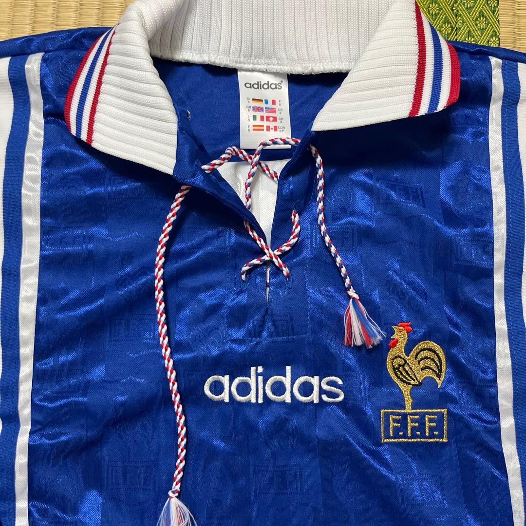 激レア　フランス代表チーム　サッカーユニフォーム　96年 adidas