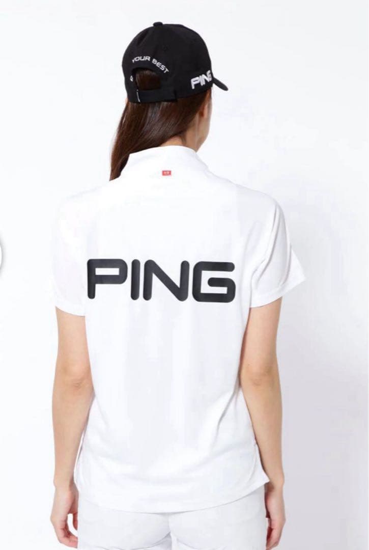 新品 PING ピン　セットアップ　半袖シャツ　ハーフジップ　パンツ　Mサイズ