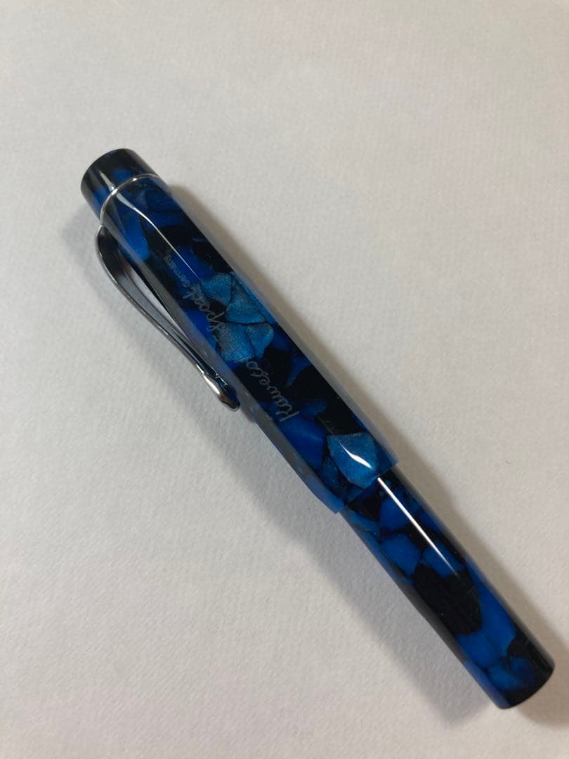 Kaweco 青黒マーブル 万年筆　カヴェコアートスポーツ　mニブ