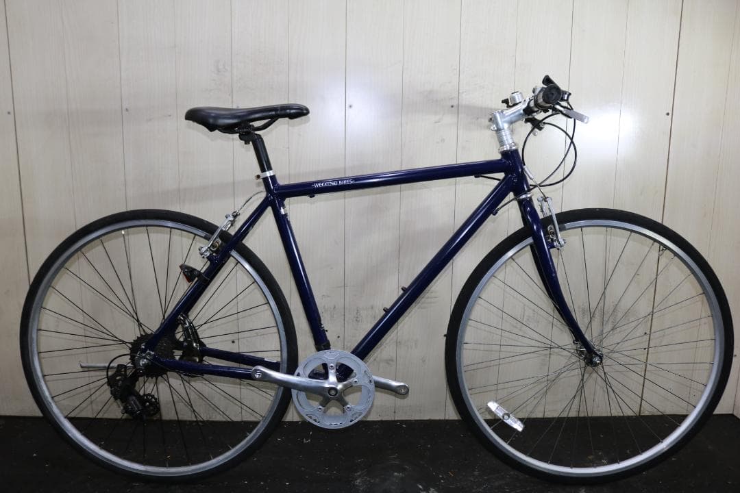あさひ製WEEKEND アルミ 700C シマノ7速510mm BLUE クロス
