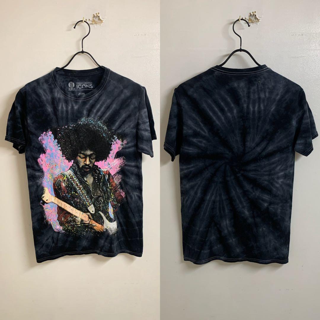 Jimi Hendrix Stephen Fishwick タイダイ染め加工 T