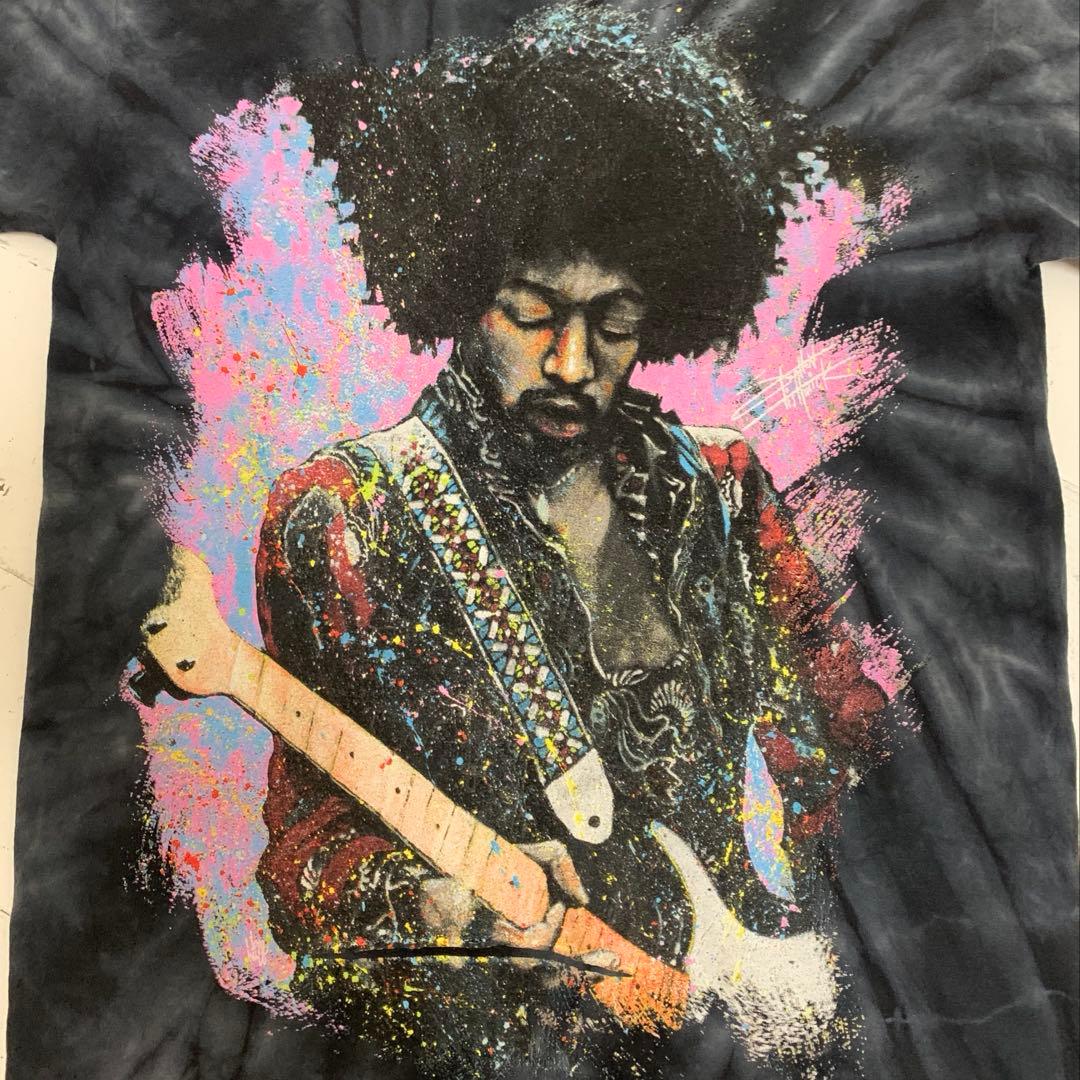 Jimi Hendrix Stephen Fishwick タイダイ染め加工 T