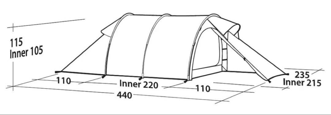 【新品】Robens Goshawk 4人用テント