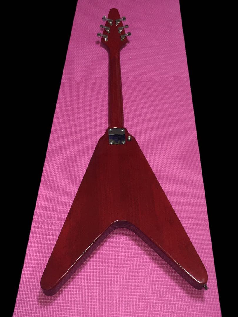 フライングV 木目 エレキギター Photogenic Flying V 美品
