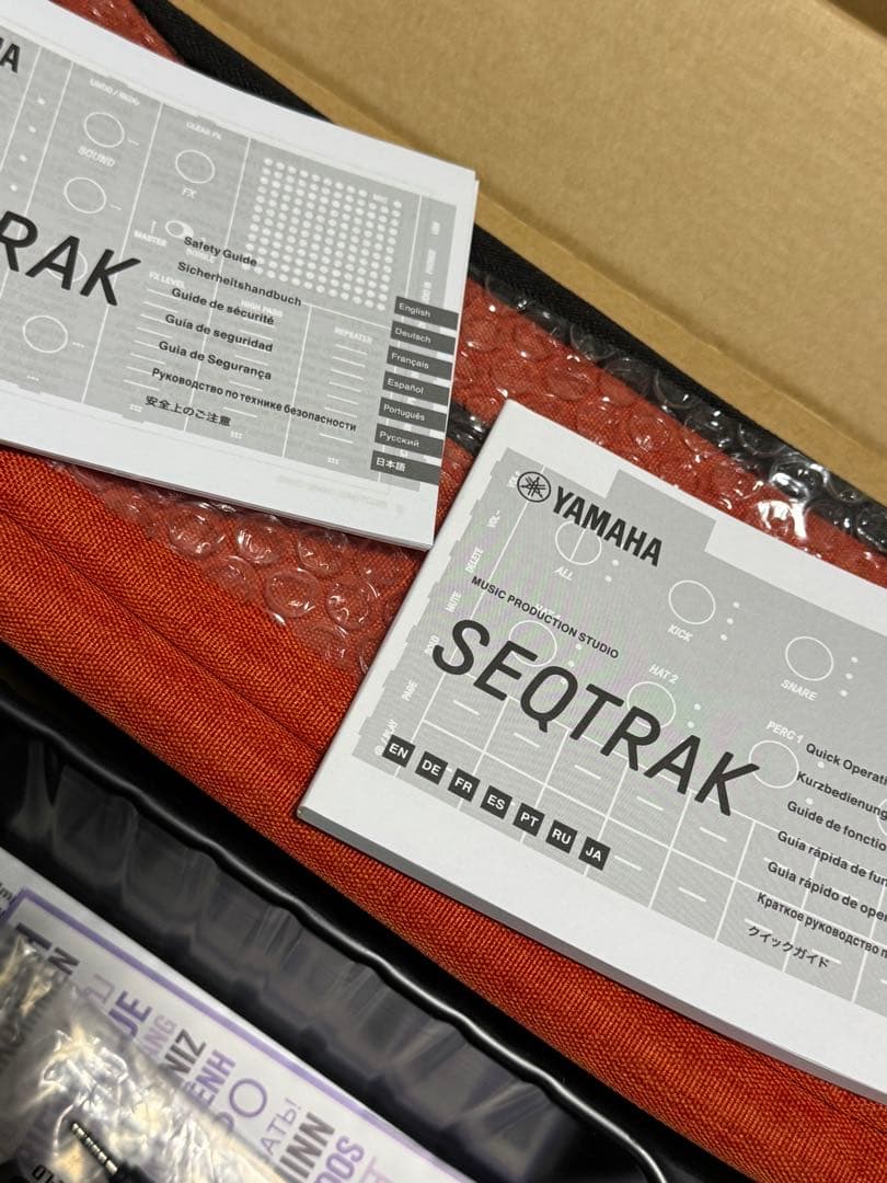YAMAHA SEQTRAK ケース付き　シンセサイザー オレンジ/グレー