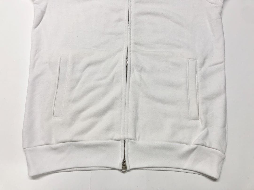 ○★新品未使用　PEARLY GATES　裏毛フルジップパーカー　4　ホワイト