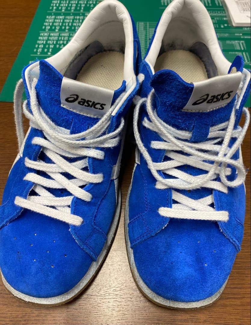 asics リフティングシューズ 25.5青