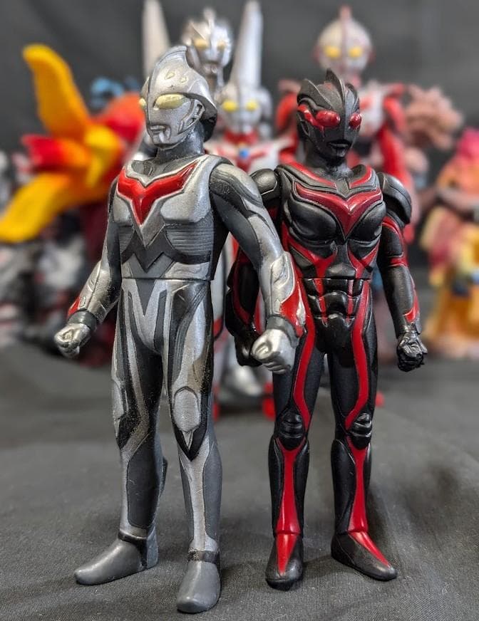 ウルトラマンネクサス＆登場怪獣・宇宙人（バンダイ）ソフビフィギュア７体セット＋２