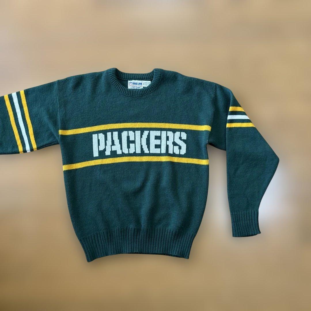 希少80s USA製NFLオフィシャル PACKERSニットセーター 好デザイン