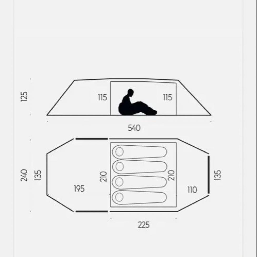 テント・タープ fjallraven keb endurance4 pine green