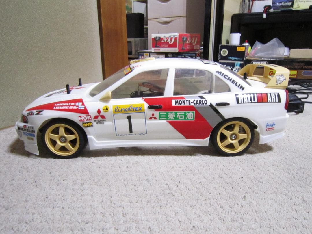 動作確認済 1/10 TL01 タミヤ 美車 三菱 ランサーエボリューションⅣ