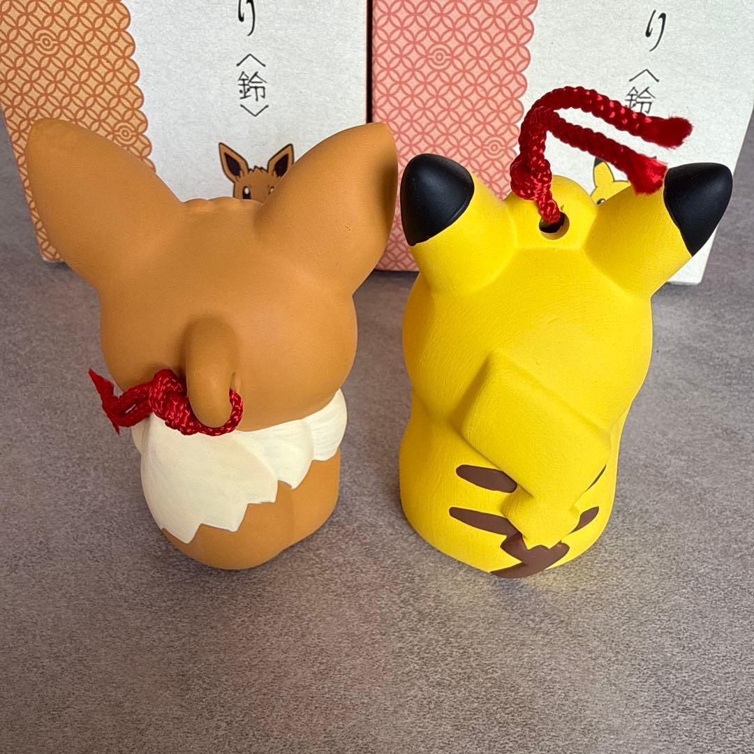 ポケモン 陶器製鈴 イーブイ ピカチュウ