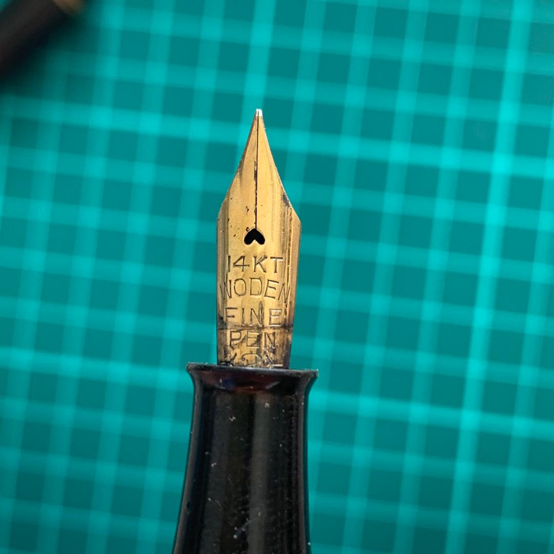 オーデン万年筆　R14K　1970年代　14KT　WODEN　FINE　PEN