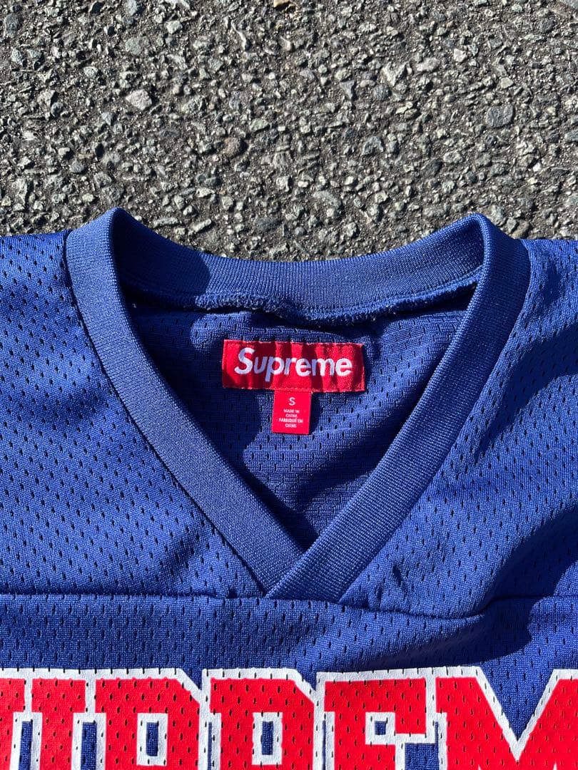 シャツ Supreme Spiderweb Football Jersey Navy
